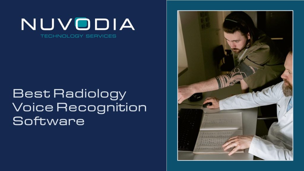 Nuvodia Ranked #1 for Best Radiology Voice Recognition Software